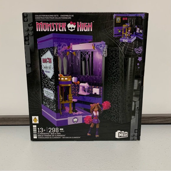 Mattel | Toys | Mega Monster High Clawdeens Book Den Collector Building ...